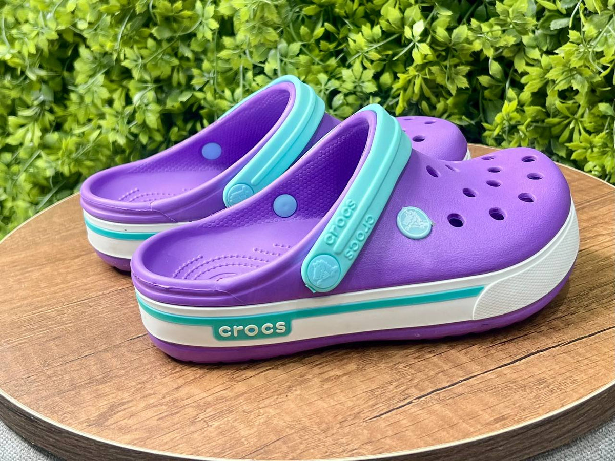 crocs purple – Bubbles Kids Wear